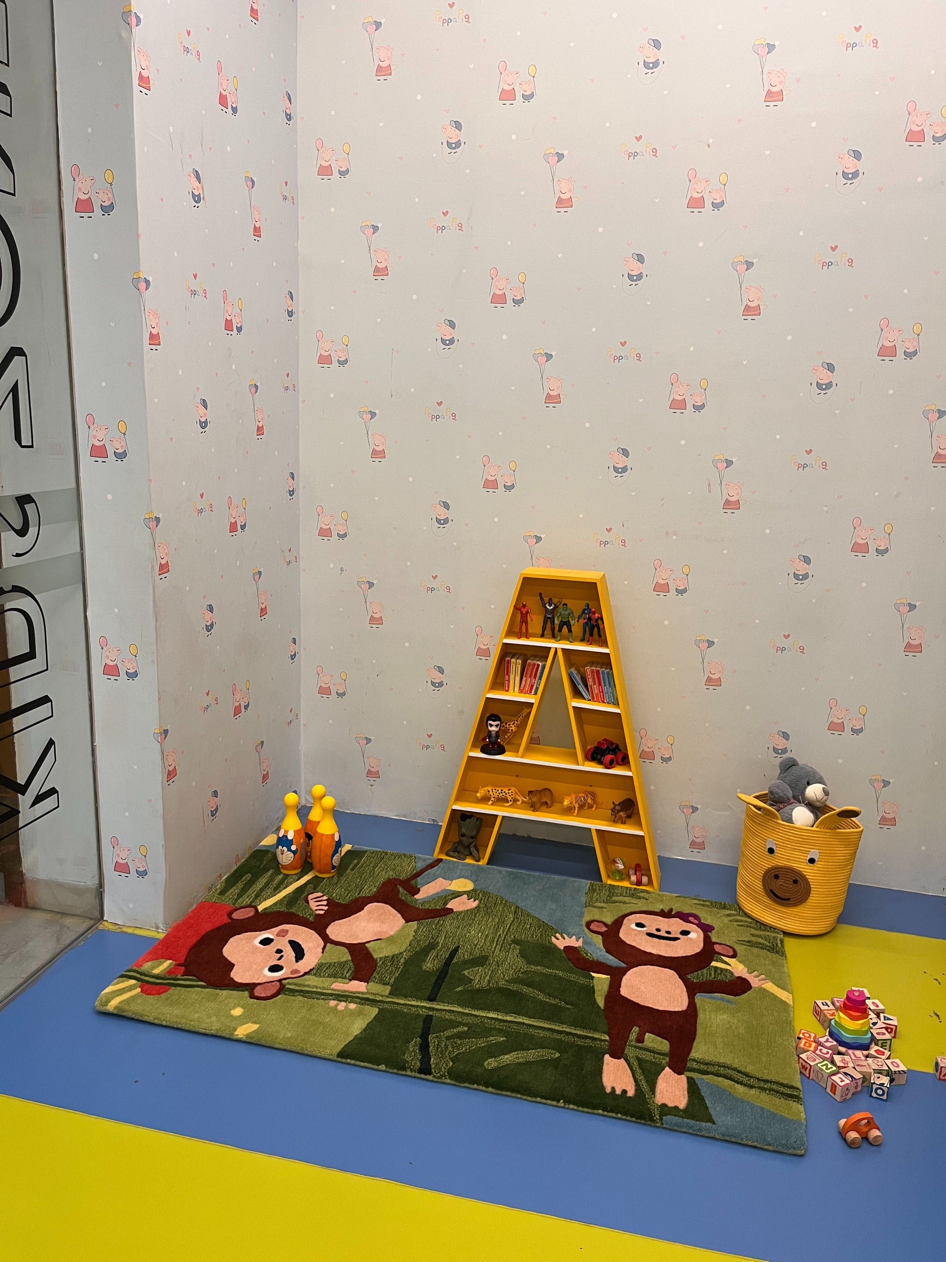 Jumping Monkeys Rug - 100% New Zealand Wool – Chickabookids